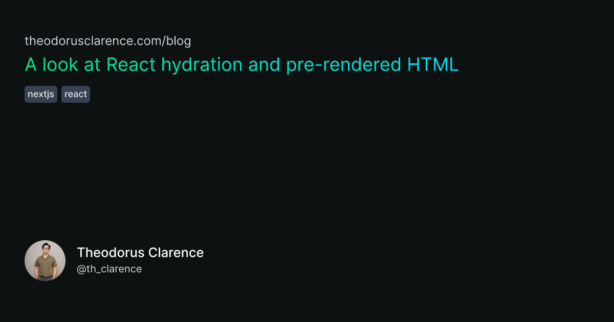 A Look At React Hydration And Pre Rendered Html